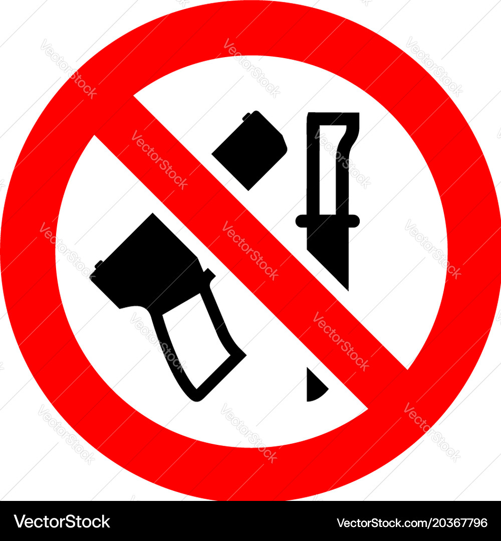 Prohibition red sign Royalty Free Vector Image