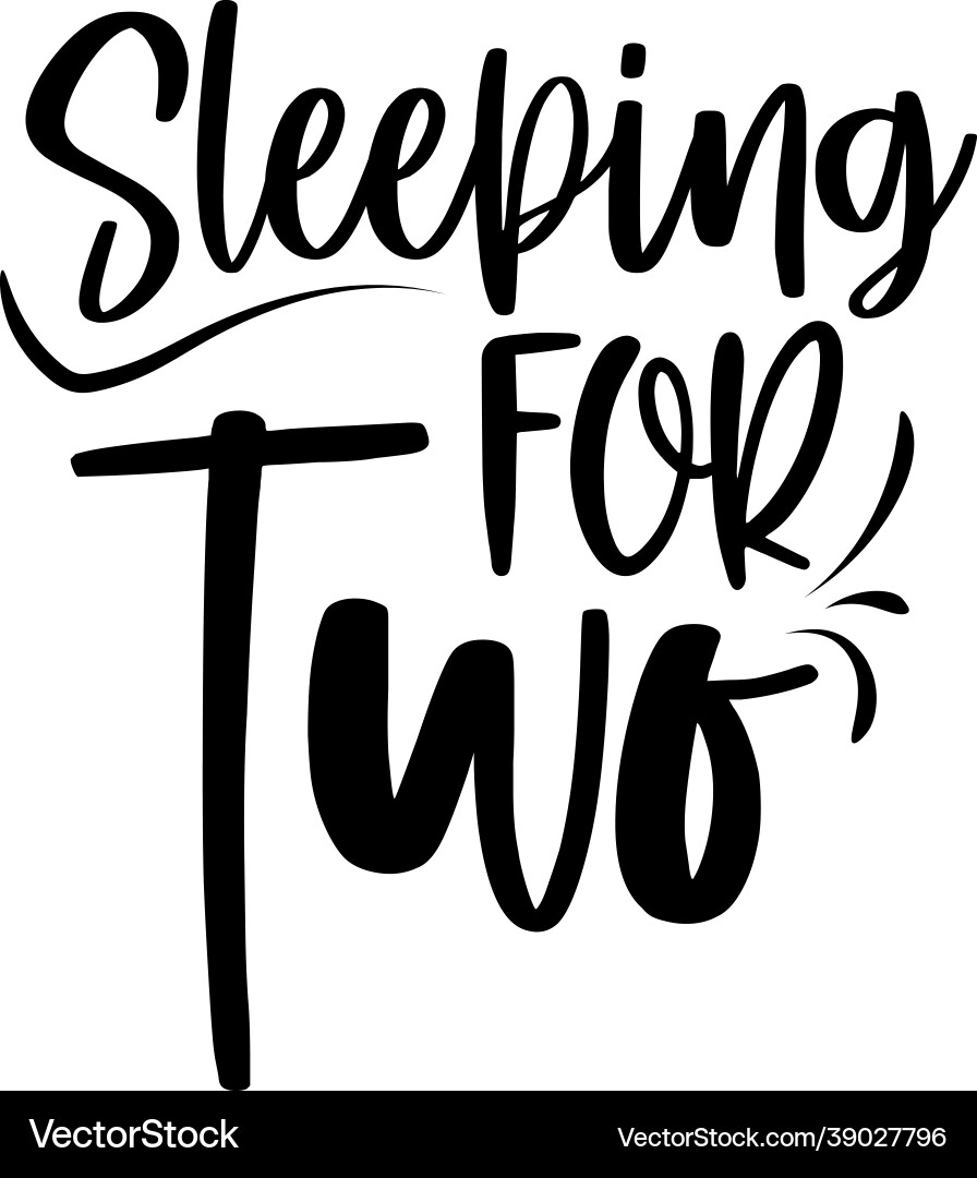 Sleeping for two Royalty Free Vector Image - VectorStock
