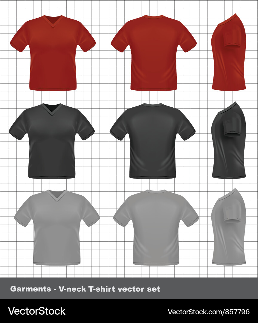 T-shirt set Royalty Free Vector Image - VectorStock