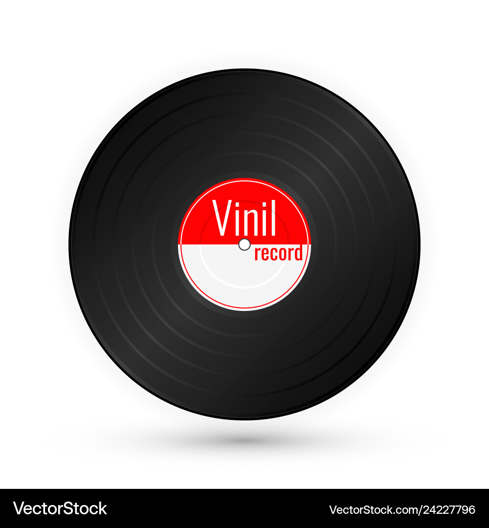 Vintage Vinyl Record Royalty Free Vector Image