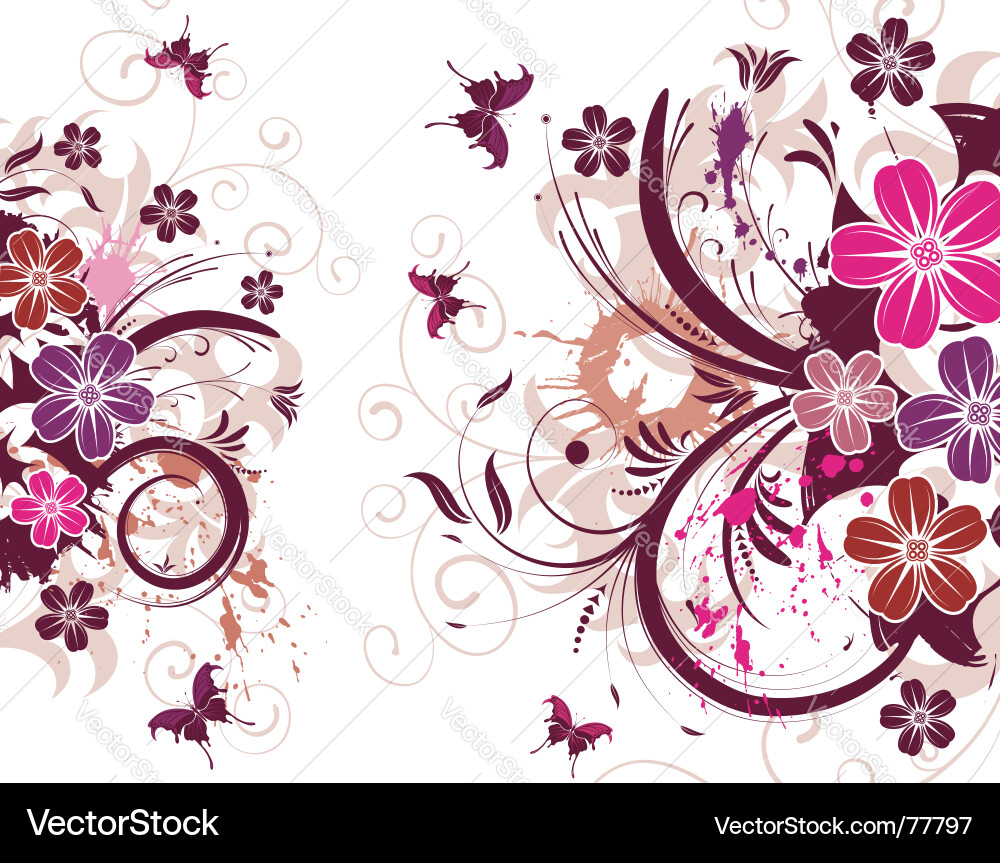 Flower background Royalty Free Vector Image - VectorStock