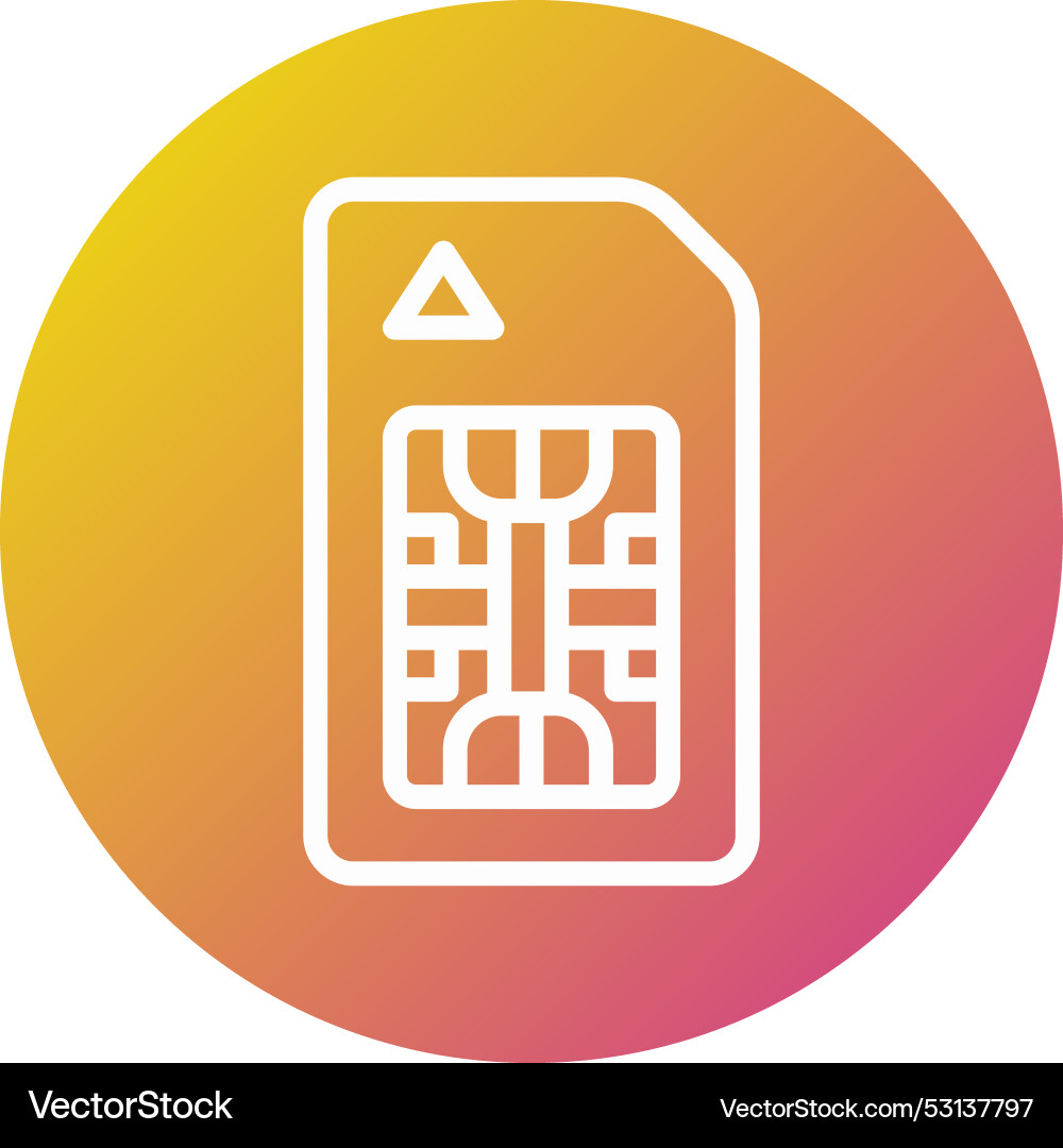 Sim card icon design Royalty Free Vector Image