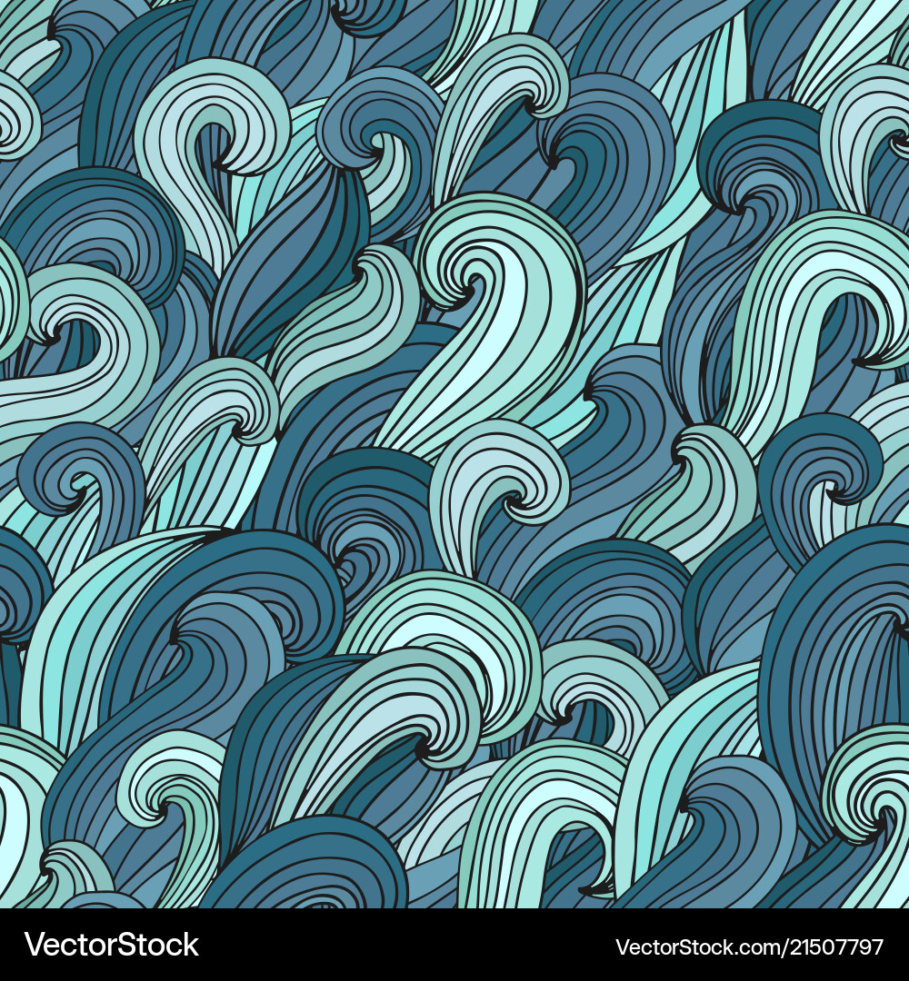 Waves pattern Royalty Free Vector Image - VectorStock