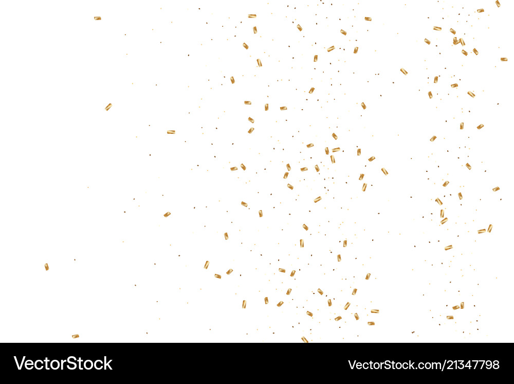 Gold confetti background Royalty Free Vector Image
