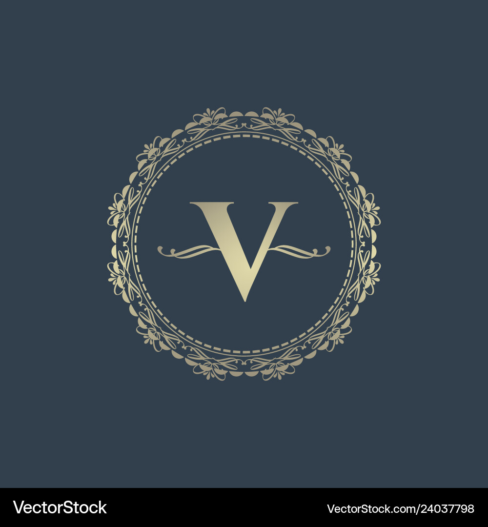 Letter v Logo Designvorlagen und Monogramm Vektorbild