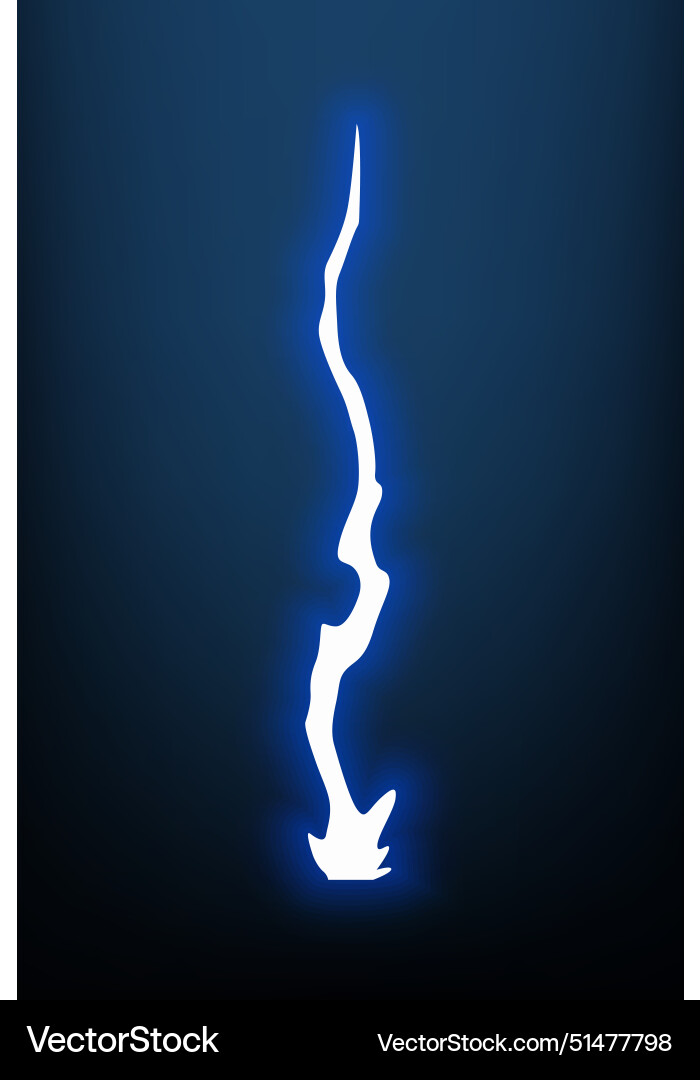 Lightning animation with sparks electricity Vector Image
