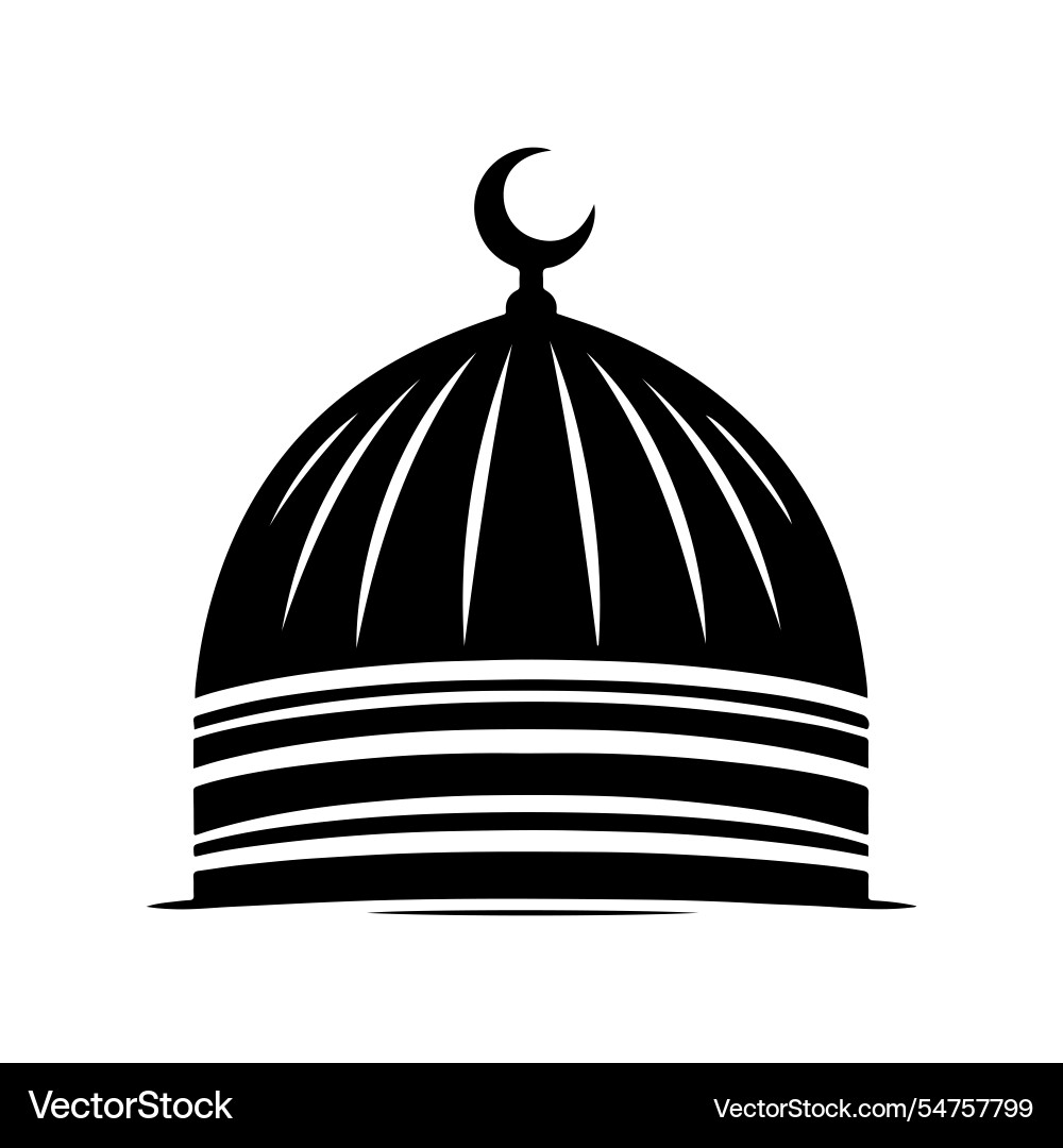 Muslim hat silhouette - perfect for design Vector Image