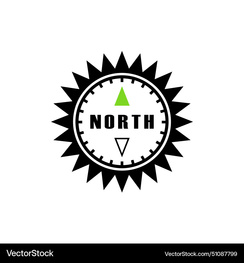 North logo Royalty Free Vector Image - VectorStock