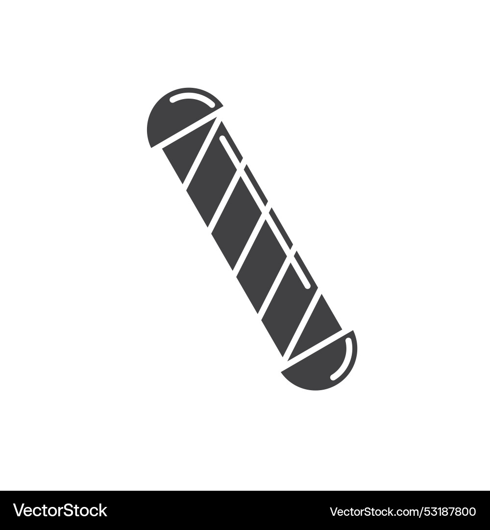 Black barber pole icon element design template Vector Image