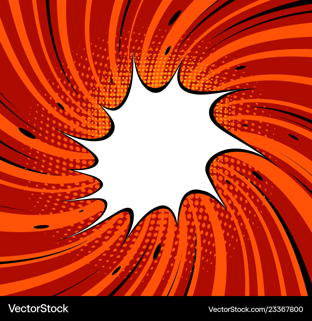 Comic explosion pop art retro style cartoon Vector Image