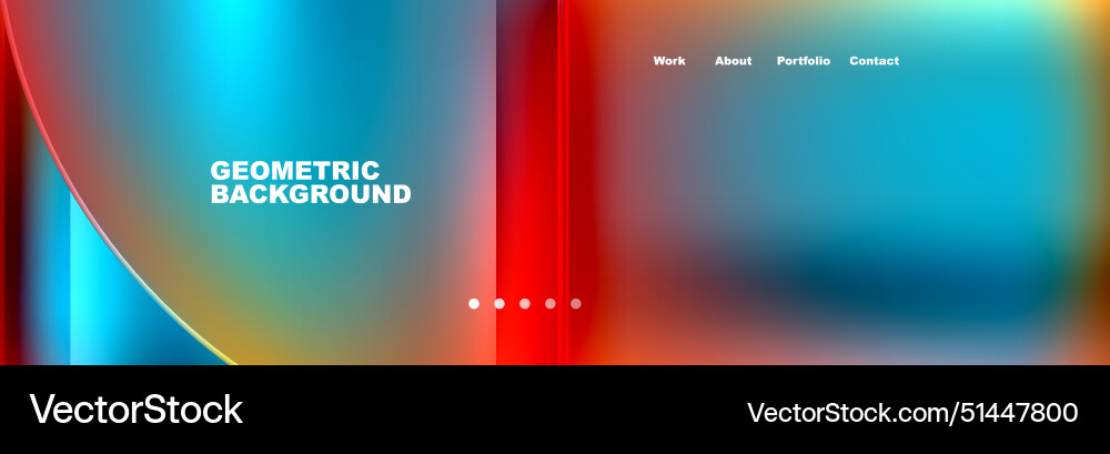 Round triangles and squares web site page template