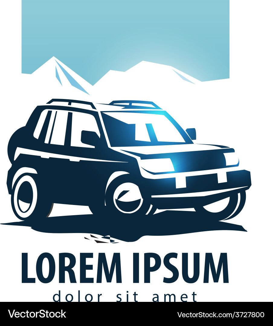 Suv logo design template car or transport Vector Image