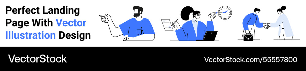 Team collaboration task management Royalty Free Vector Image