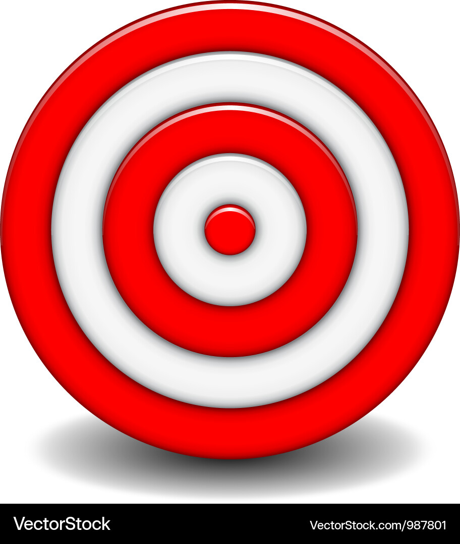 3D Target Shooting Royalty Free Vector Image - VectorStock