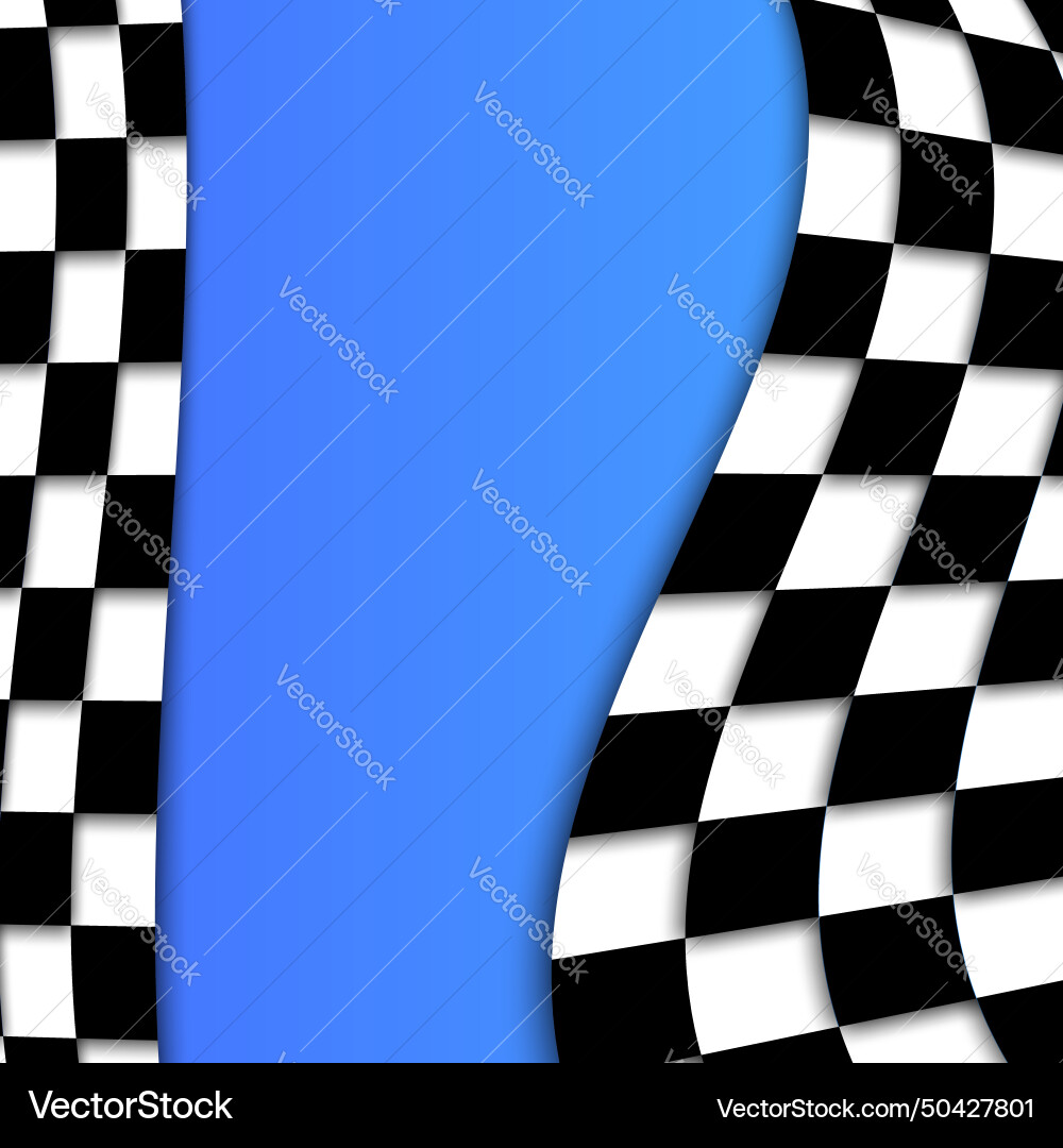 Racing flag background design Royalty Free Vector Image