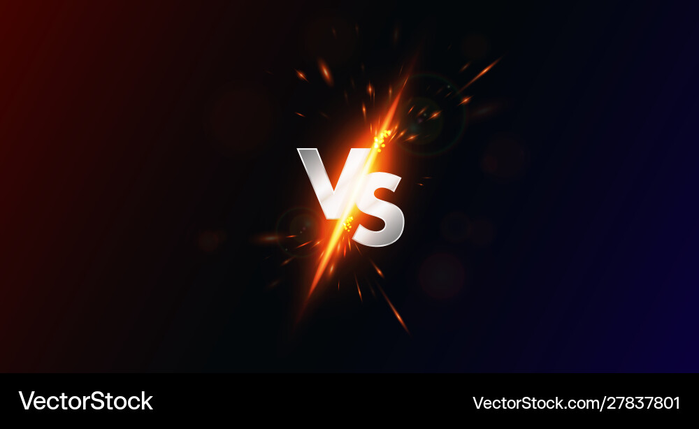 Versus - image blank vs Royalty Free Vector Image