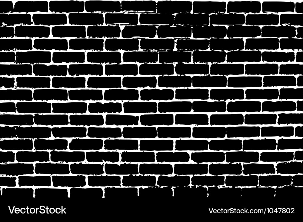 Brick wall Royalty Free Vector Image - VectorStock
