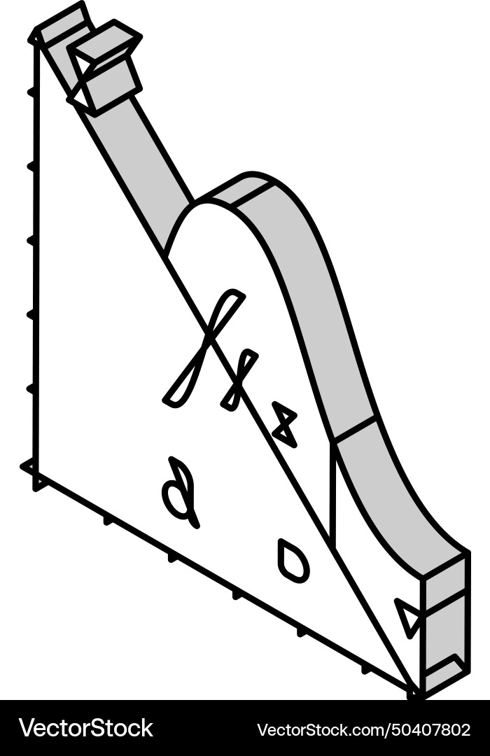 Integral math science education isometric icon Vector Image