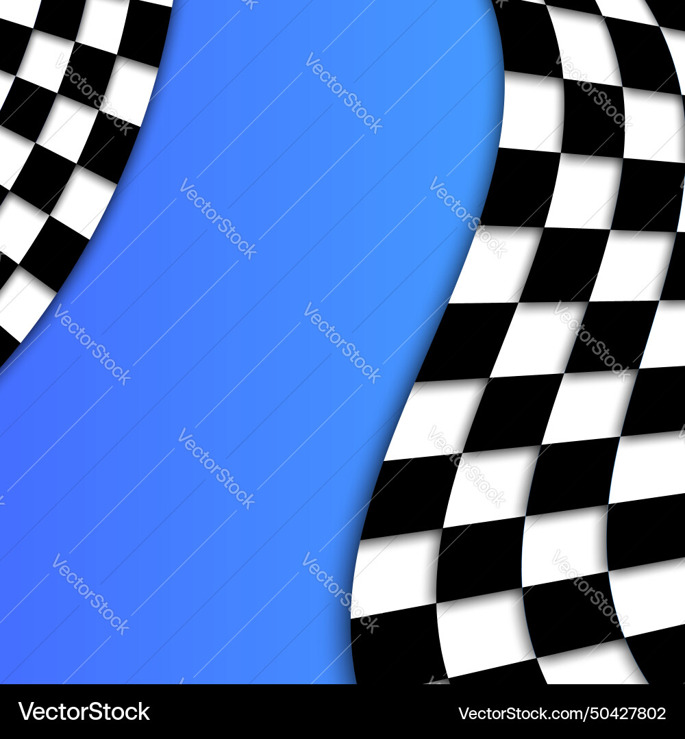 Racing flag background design Royalty Free Vector Image