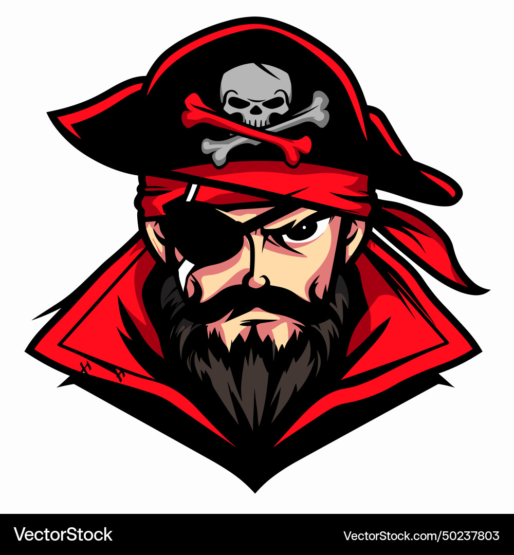Cyber Pirate Logo - Esports Royalty Free Vector Image