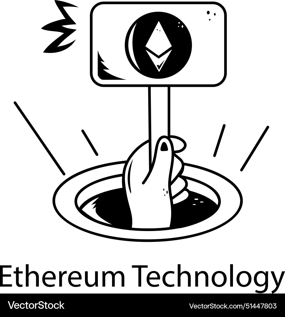 Ethereum technology Royalty Free Vector Image - VectorStock