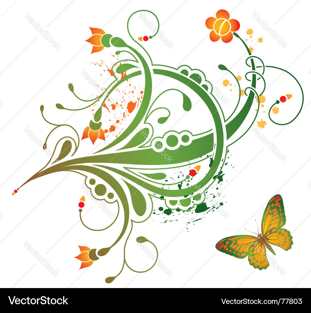 Flower background Royalty Free Vector Image - VectorStock