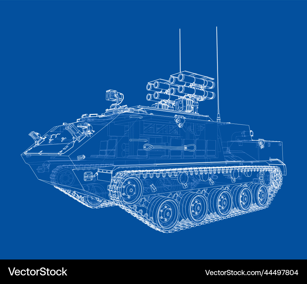 Anti-tank armored car Royalty Free Vector Image