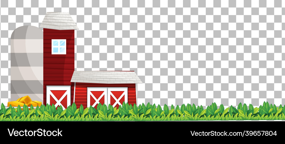 Barn or granary on transparent background Vector Image