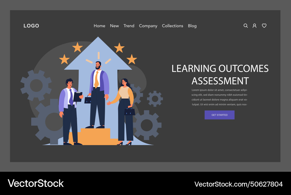 Evaluators celebrate a successful learning Vector Image