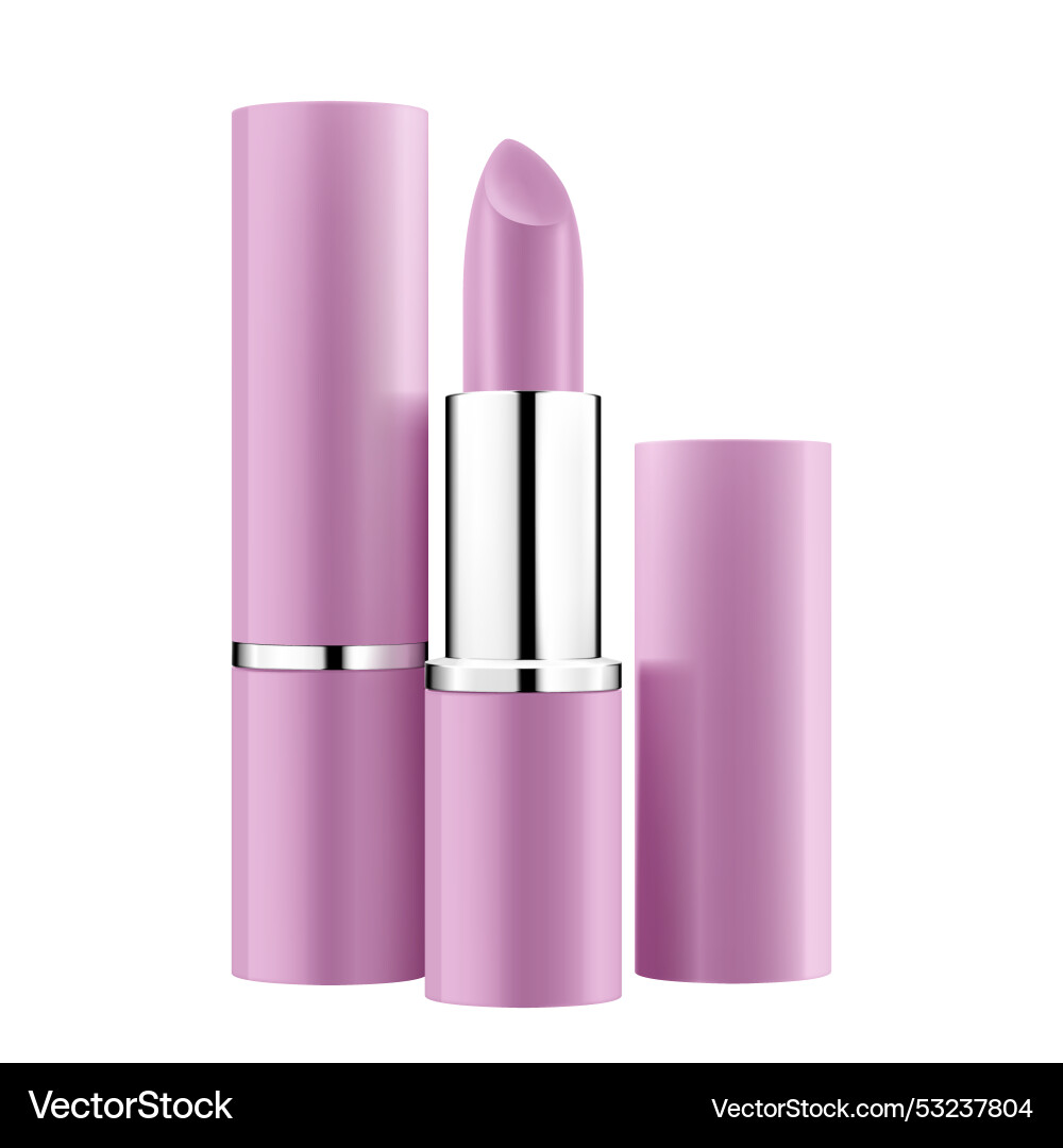 Lipstick tube template mock-up 3d realistic Vector Image