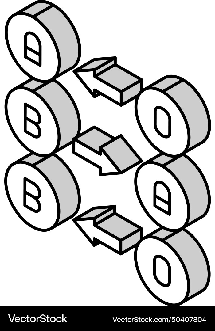 Logic math science education isometric icon Vector Image