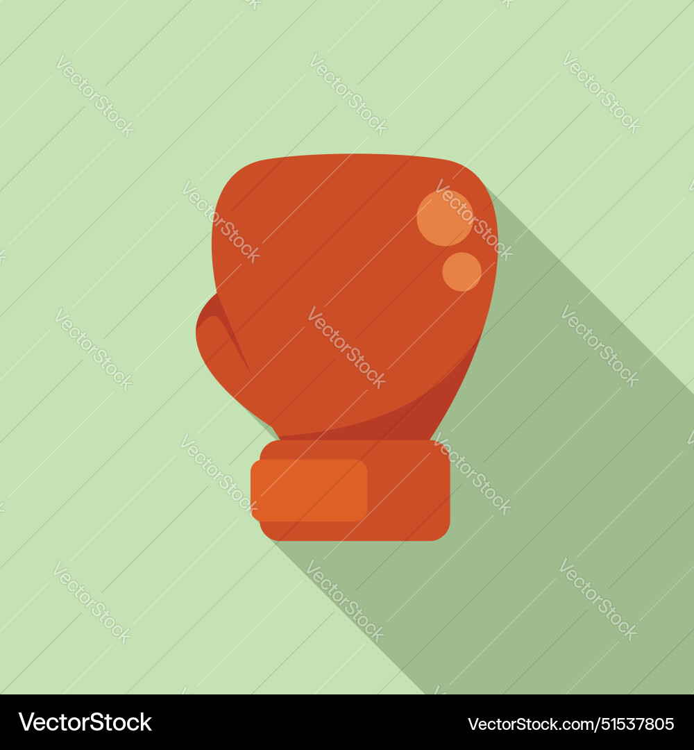 Flat design boxing glove icon Royalty Free Vector Image
