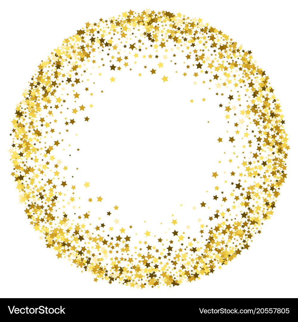 Frame or border of stars Royalty Free Vector Image