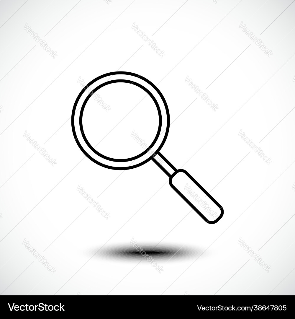 Magnifying Glass Icon Royalty Free Vector Image