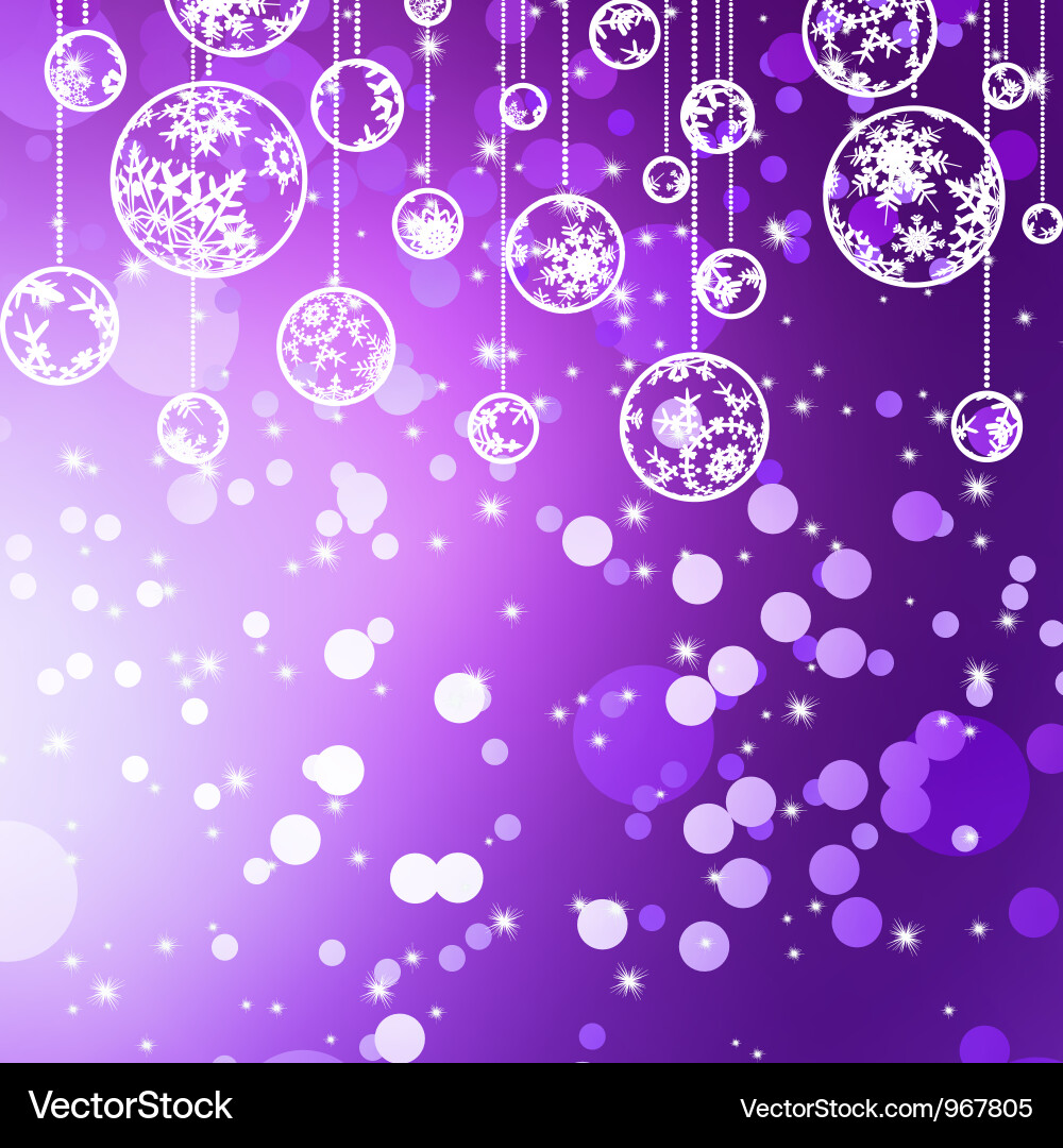 Violet Christmas Sparkle Background Royalty Free Vector