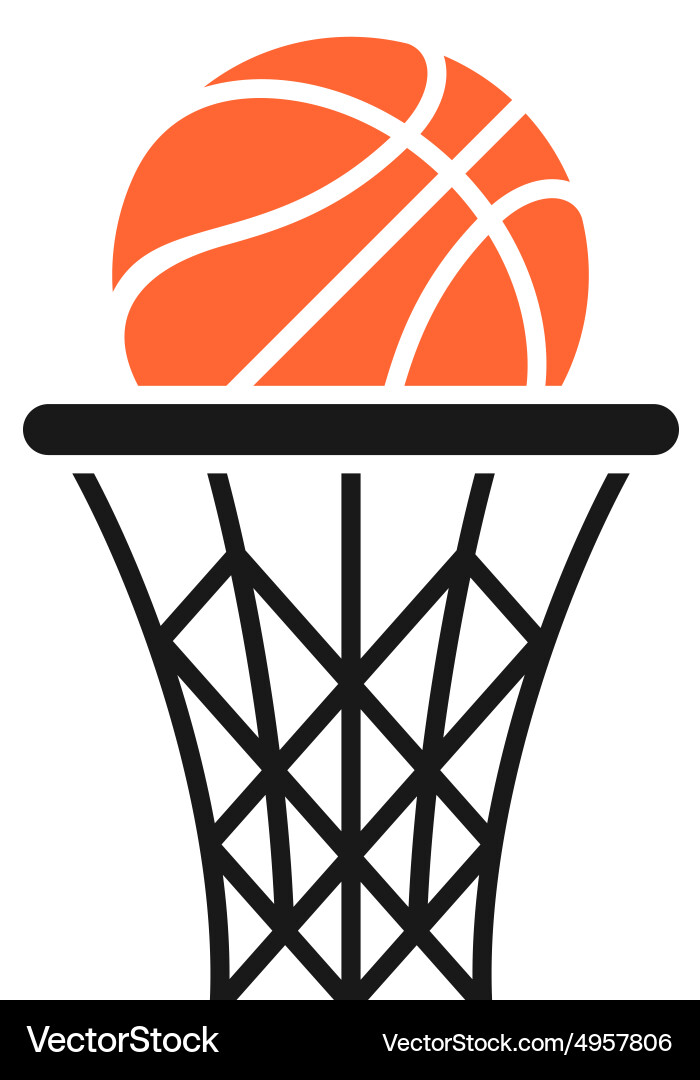 Basketball Hoop Logo Royalty Free Vector Image