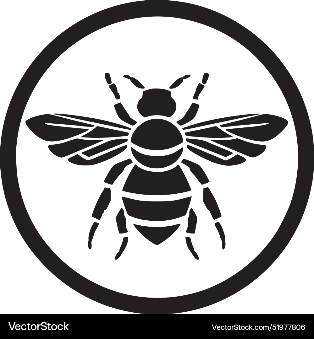 Bee - high quality logo - ideal for t-shirt Vector Image