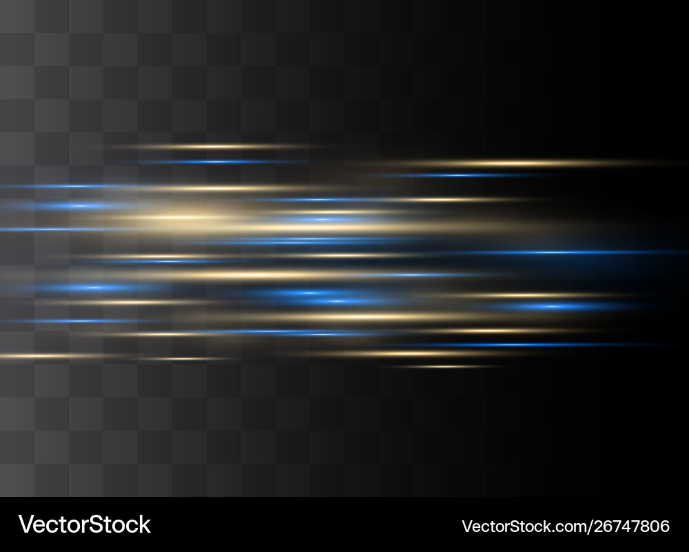 Blue horizontal glare – Royalty-Free Vector | VectorStock