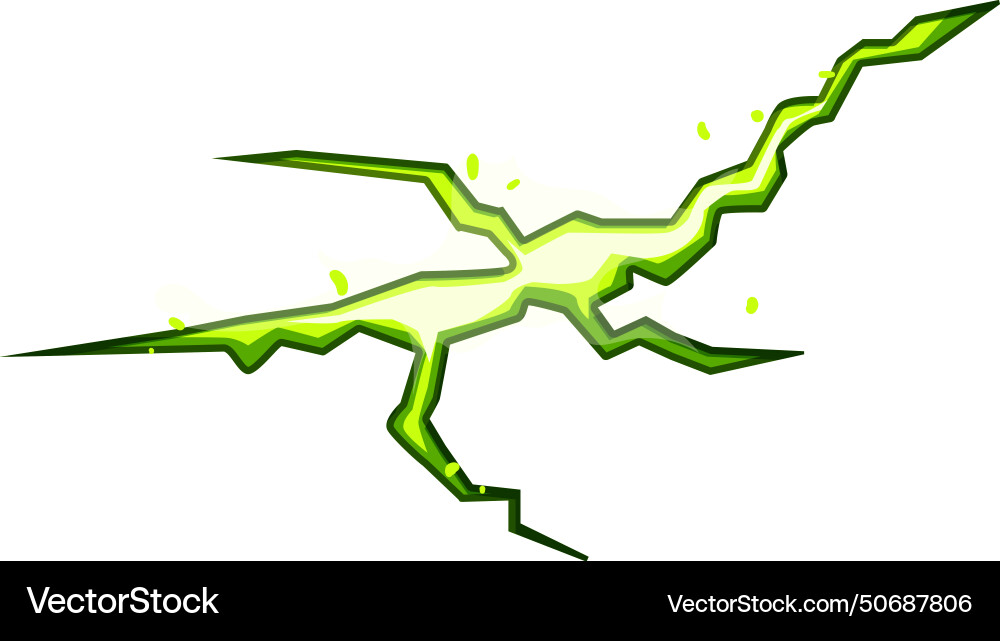 Broken ground crack cartoon Royalty Free Vector Image