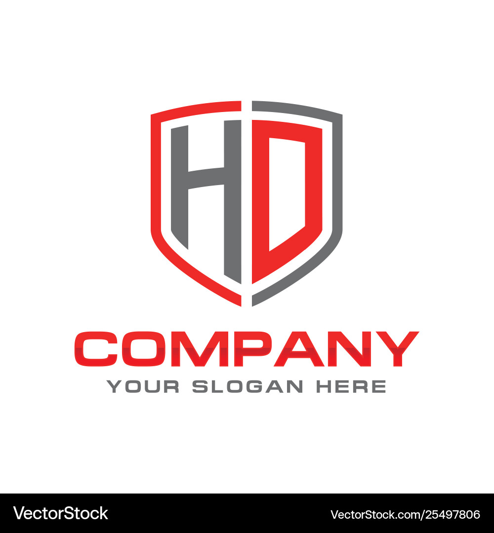 Hd logo Royalty Free Vector Image - VectorStock