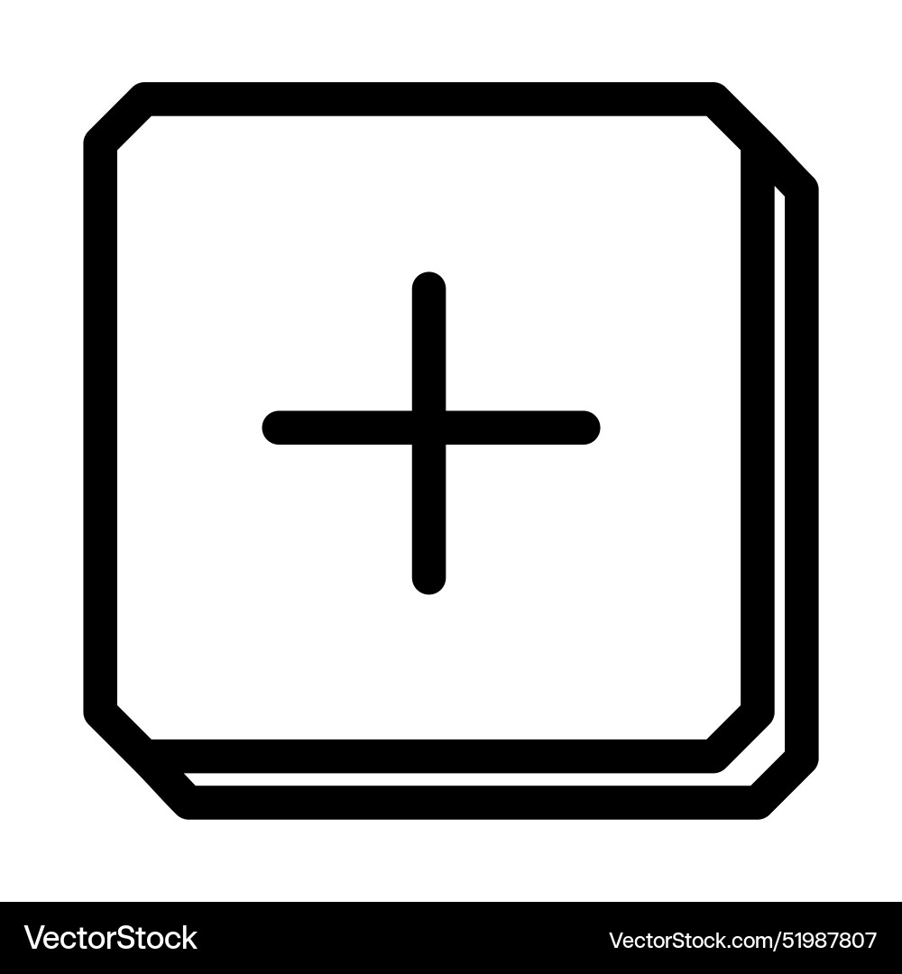 App addition icon perfect for mobile software Vector Image