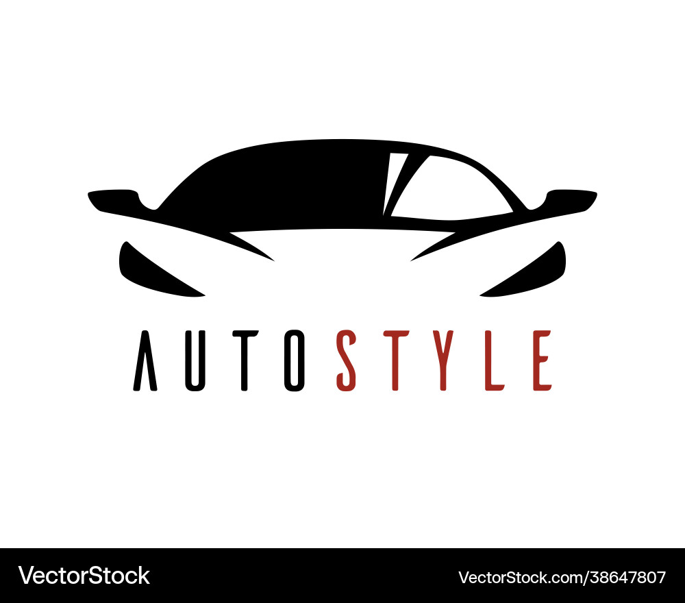 Auto style car logo icon Royalty Free Vector Image