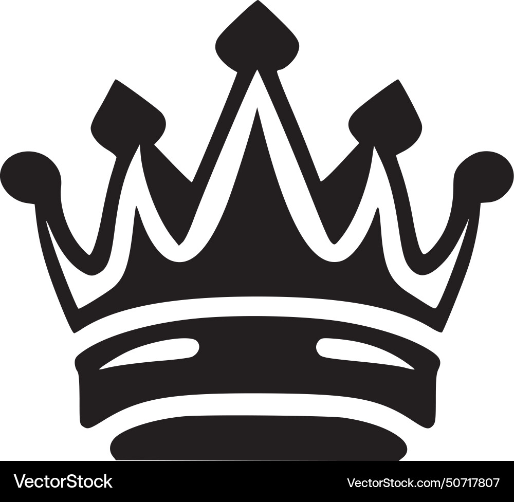 Crown - minimalist and simple silhouette Vector Image
