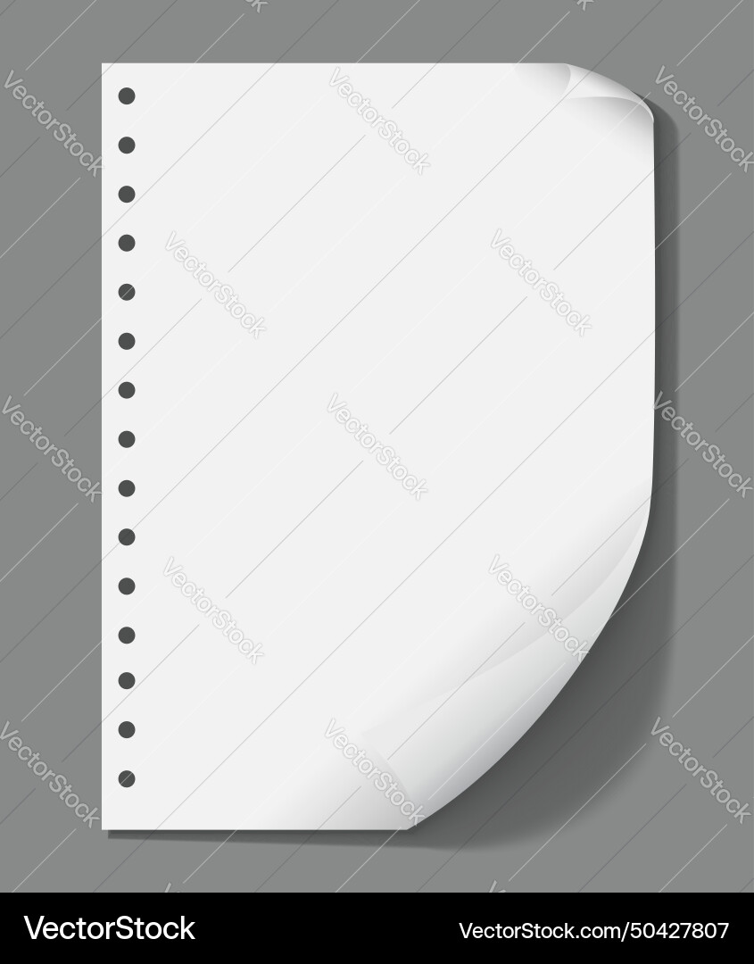 Paper sheet design Royalty Free Vector Image - VectorStock
