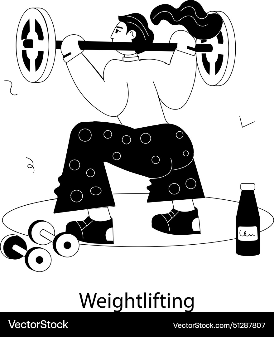 Weightlifting Royalty Free Vector Image - VectorStock