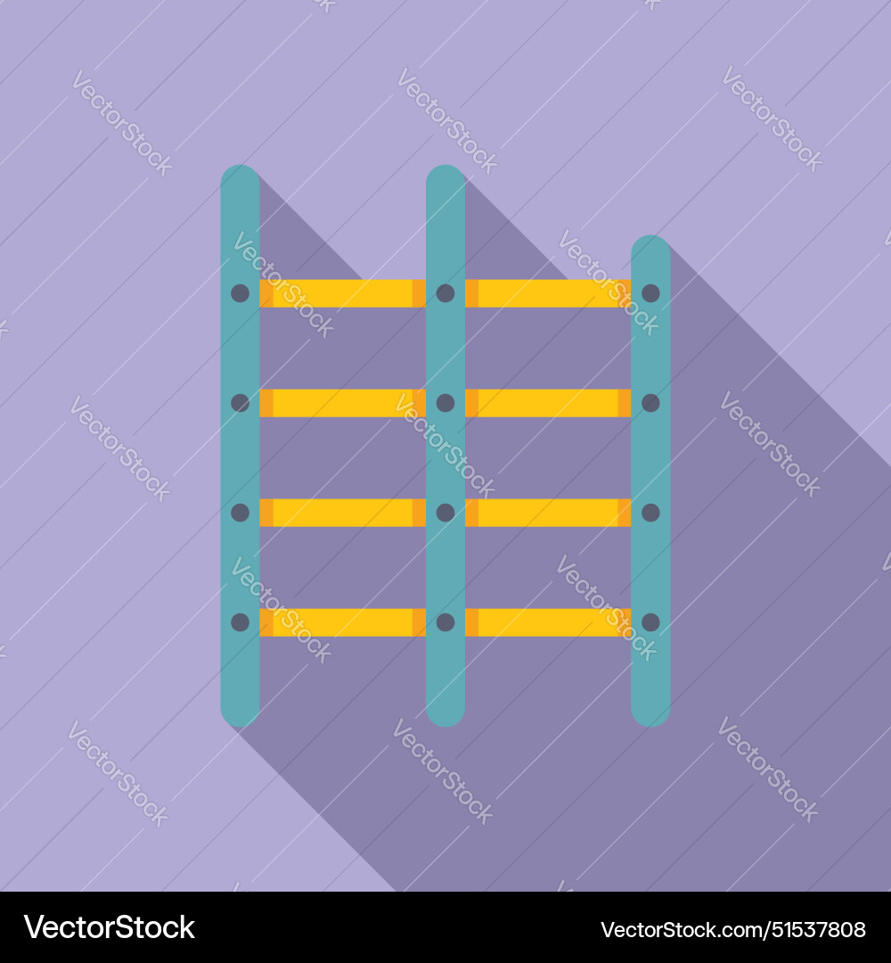 Cartoon ladder on purple background Royalty Free Vector