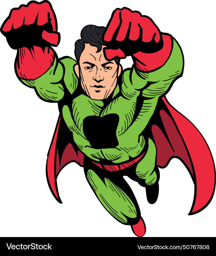 Hero pop art comic Royalty Free Vector Image - VectorStock