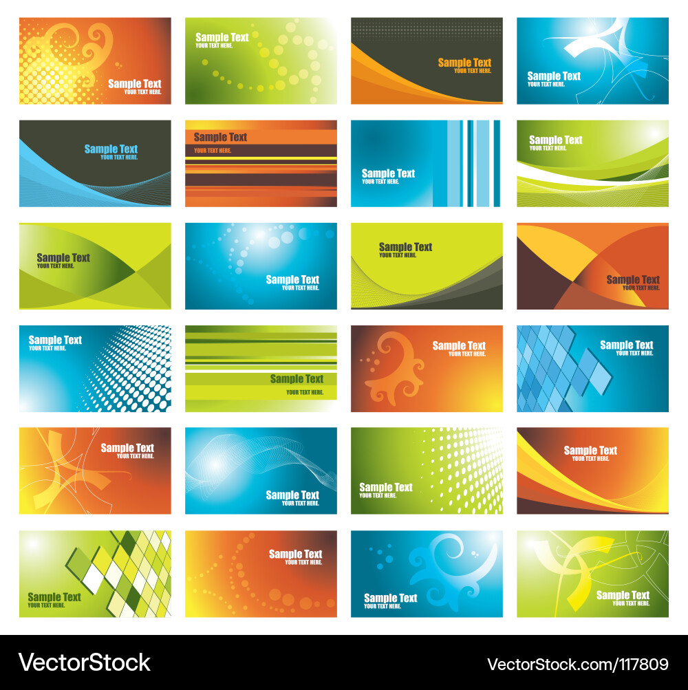 Business cards Royalty Free Vector Image - VectorStock
