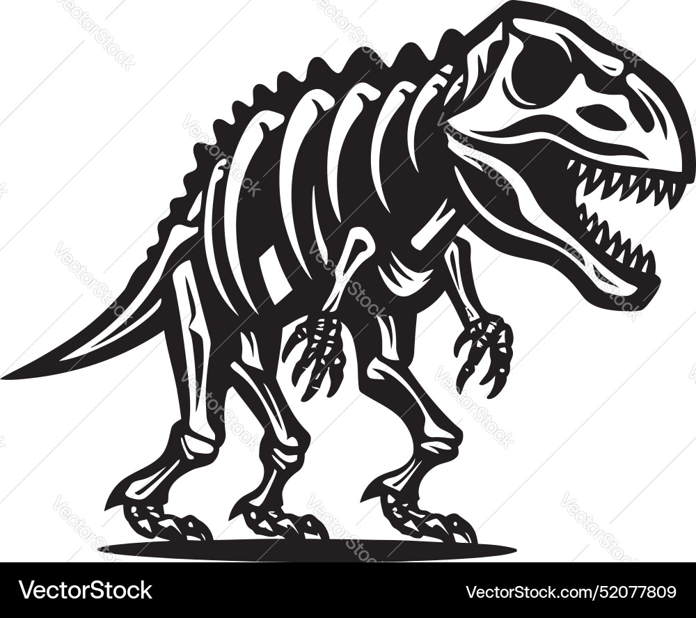 Dino dynasty iconic t rex emblem design primeval Vector Image