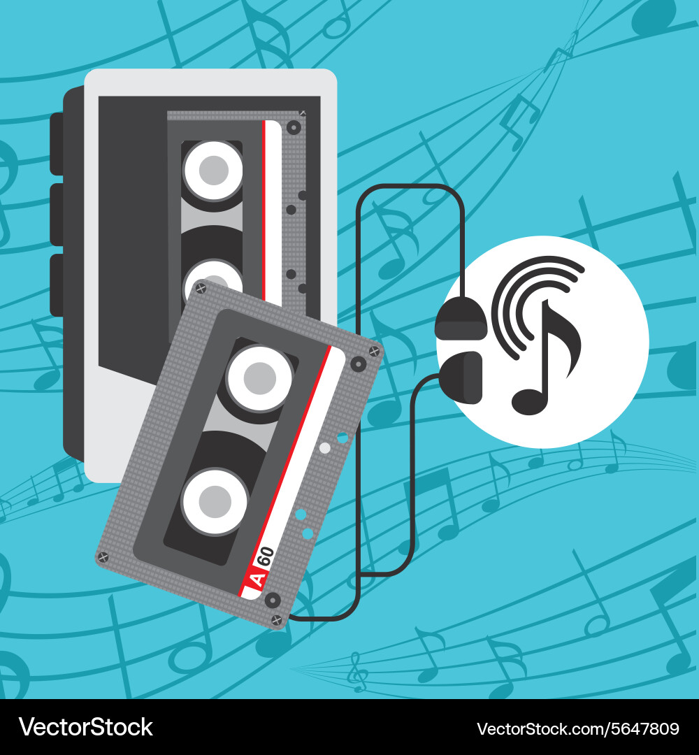 Music lifestyle Royalty Free Vector Image - VectorStock